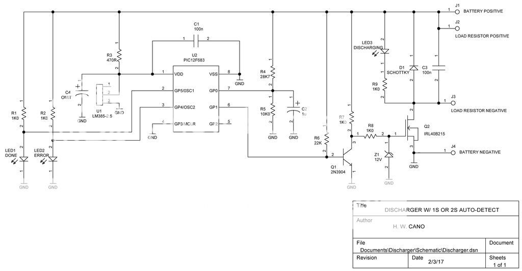 Discharger Design for 1s and 2s LiPo - R/C Tech Forums